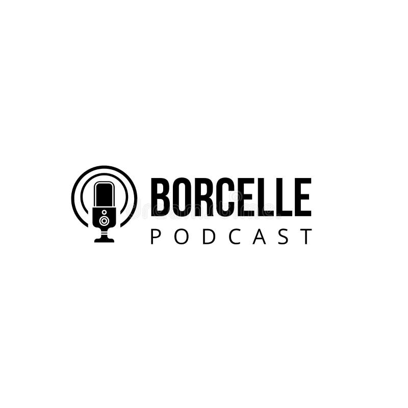 Borcelle podcast logo stock illustration. Illustration of screenshot ...