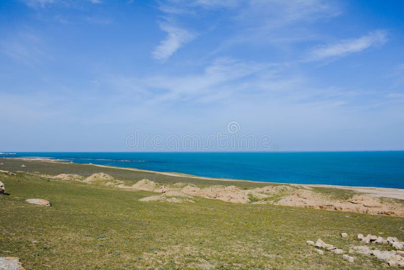 Bord De La Mer, Ciel, L'eau Bleue, Mer Caspienne Photo stock - Image du ...
