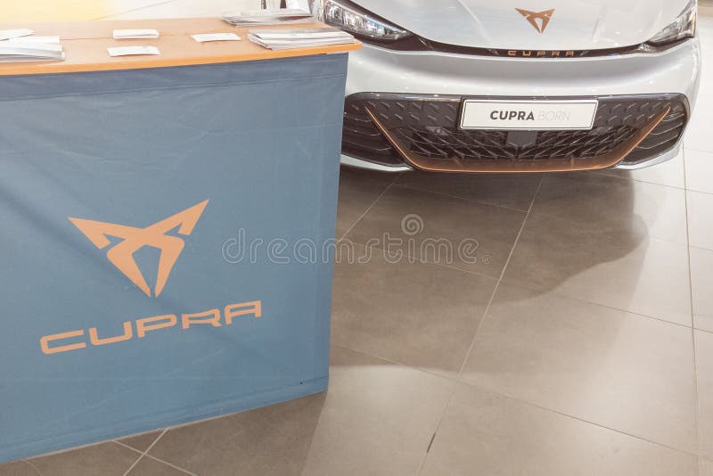 Seat Cupra Born Sports Car Brand Logo And Sign Text Of Spanish Sport