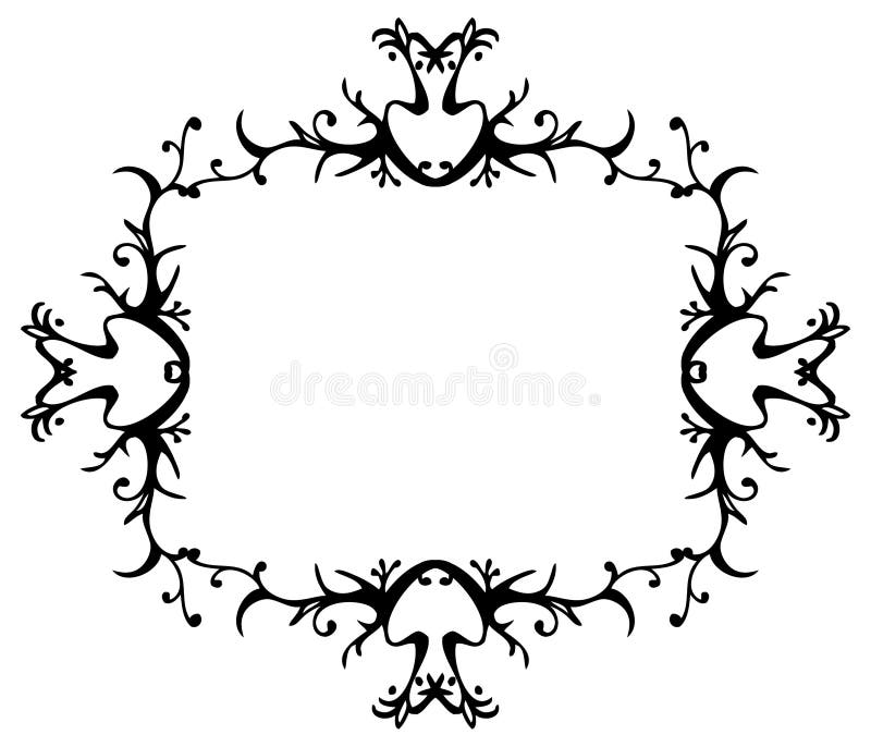 Chaotic Abstract Border stock illustration. Illustration of empty - 2501797