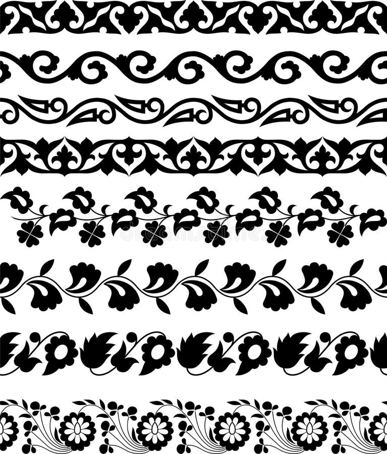 Border stock vector. Illustration of stylized, stencil - 14966700