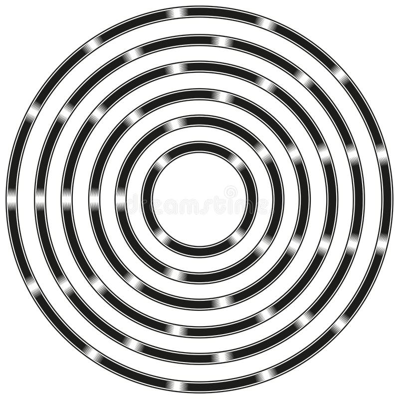 Round Scroll Border Frame in a Range of Sizes. Stock Vector ...