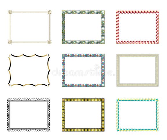 Types Borders Stock Illustrations – 249 Types Borders Stock ...