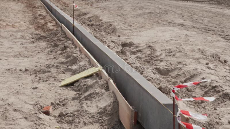 The border is being built stock video. Video of lawn - 186691495