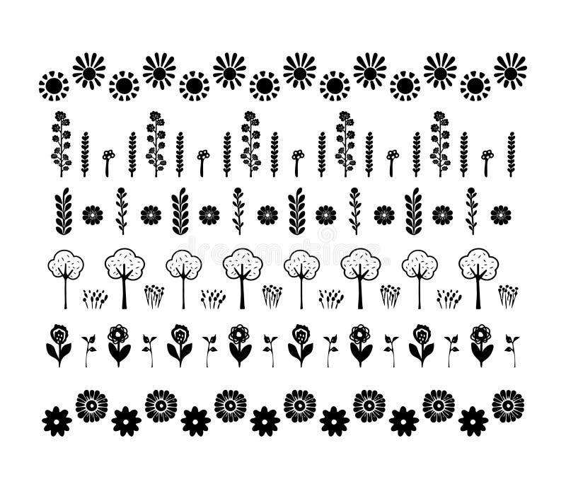 Botanical Edging Stock Illustrations – 2,269 Botanical Edging Stock ...