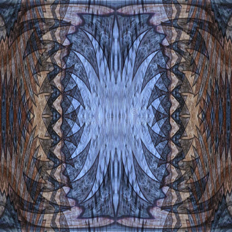 Border with Bright Blue and Illustration Stock Illustration ...