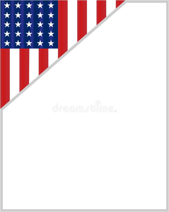 American Corner USA Symbol Frame. Stock Vector - Illustration of fourth ...
