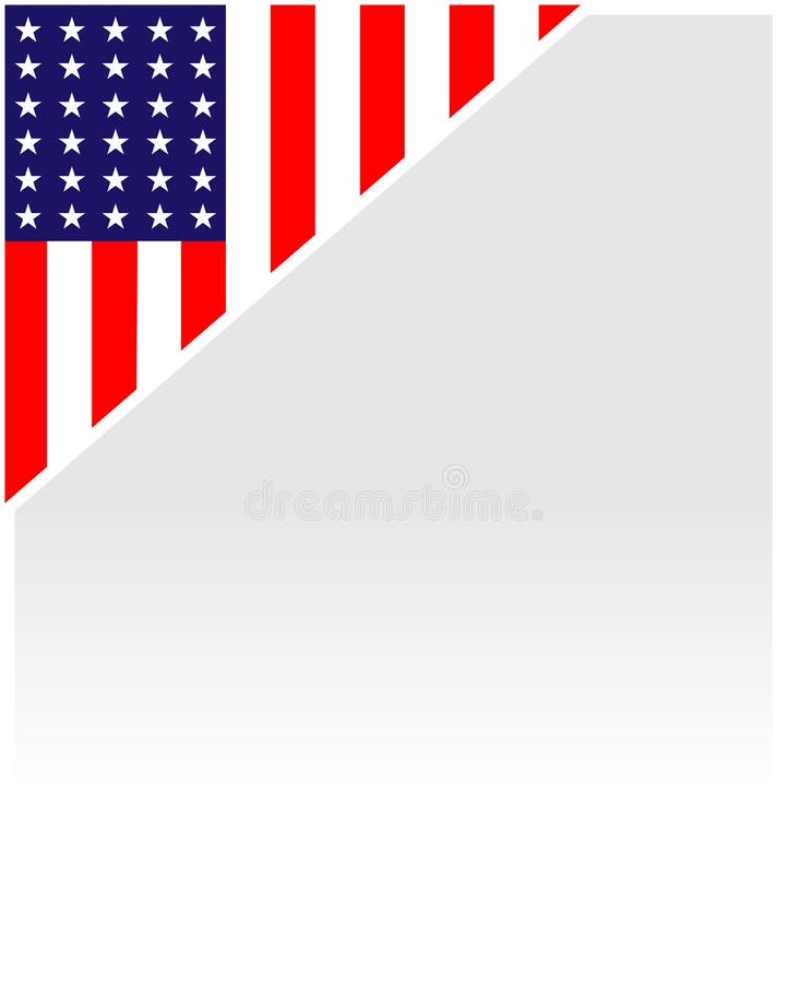 Corner Border American Flag
