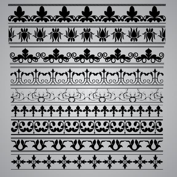 Border Brushes stock illustration. Illustration of border - 34214209