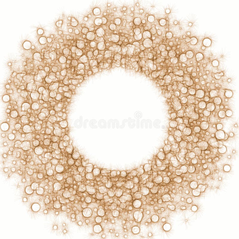 Circular Bubbles Frame Invitation Card Stock Illustration ...