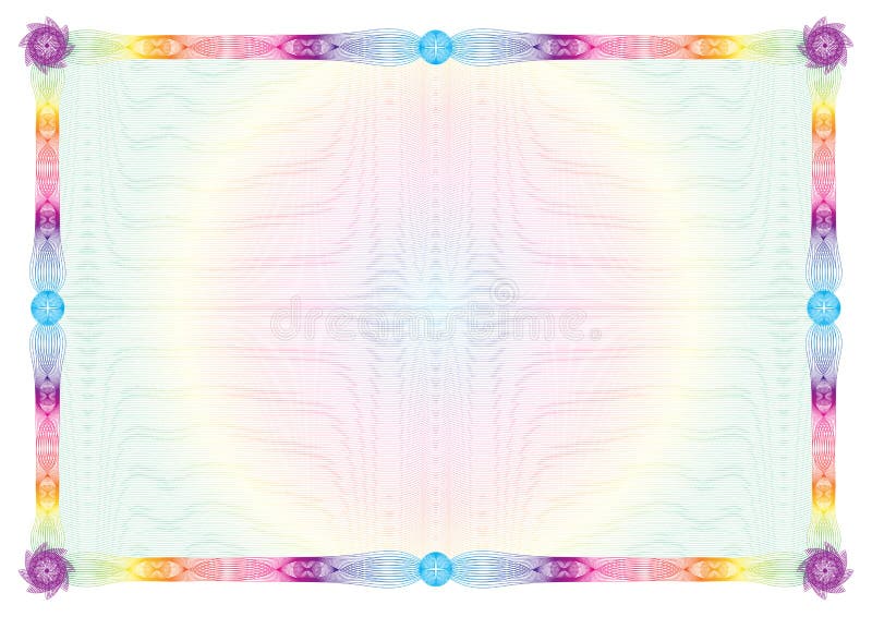 Border for certificate stock vector. Illustration of colour - 97238266