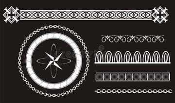 Border compilation stock illustration. Illustration of pattern - 38931674