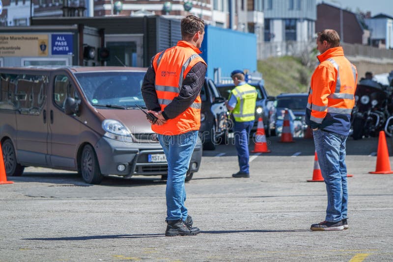 Border Control Checking the Immigration at Harbour Editorial Image ...