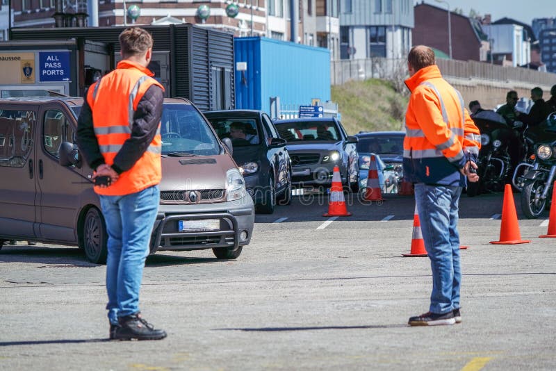Border Control Checking the Immigration at Harbour Editorial Stock ...