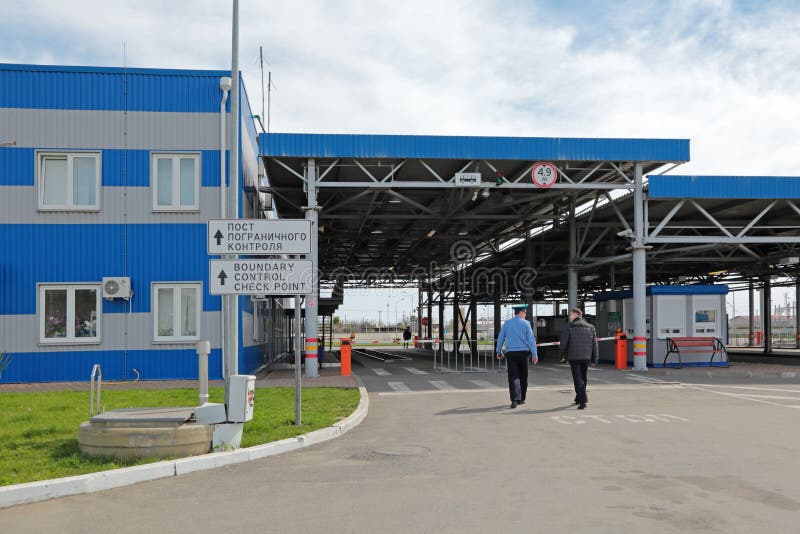 Border control post editorial photography. Image of obstacle - 210695792