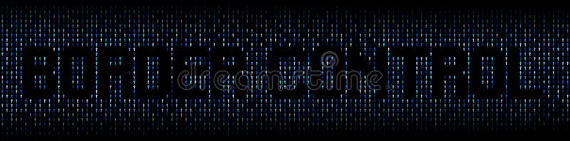 Border Control Text on Abstract People Background Illustration Stock Illustration - Illustration ...