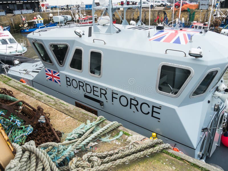 Border Control Vessel in Kent. Editorial Photography - Image of ...