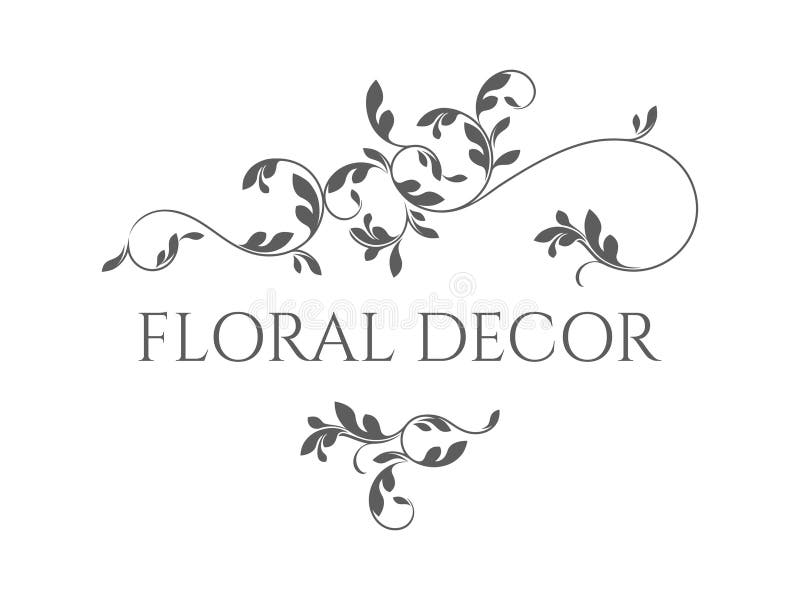 Decorative Elegant Frame. Title Border. Classic Floral Ornament. Stock ...