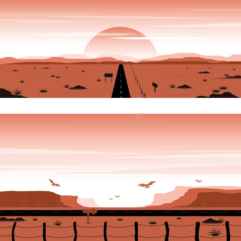 Border Countries Landscape Vector Stock Vector - Illustration of ...