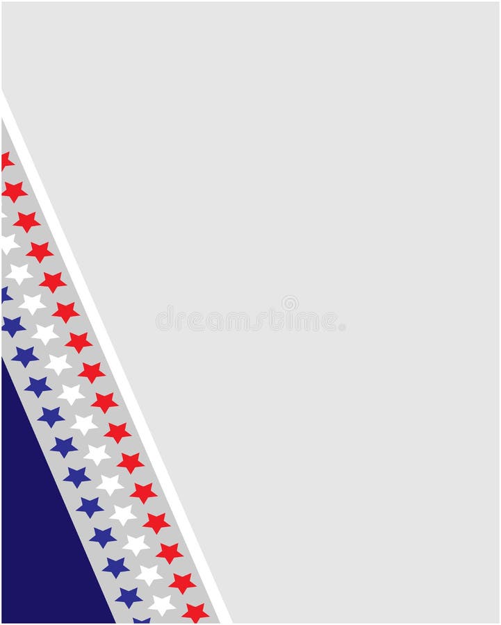 American Abstract Flag Corner Border Frame Design Template Vector Image ...