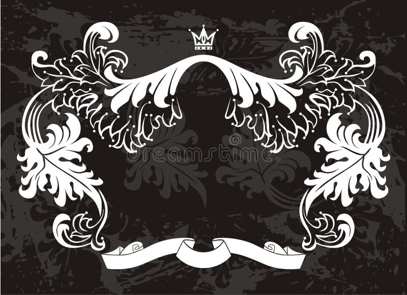 Crown border design stock vector. Illustration of design - 3470988