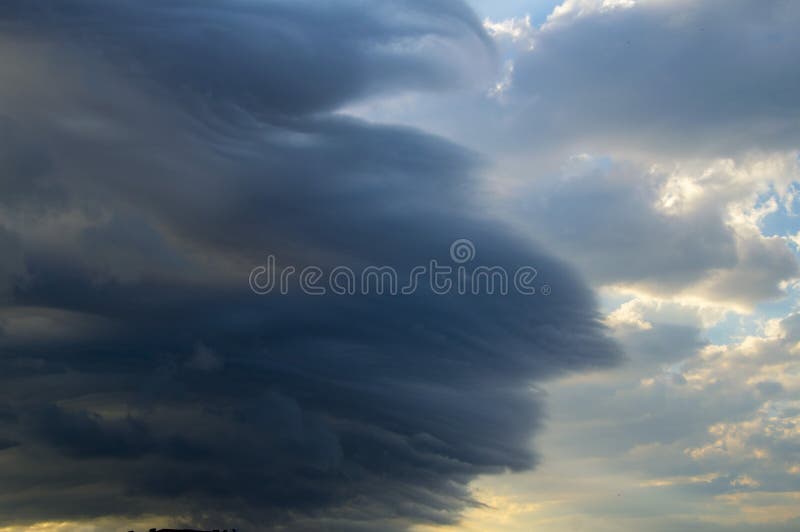 The Border of the Cyclone in the Sky Stock Image - Image of border ...