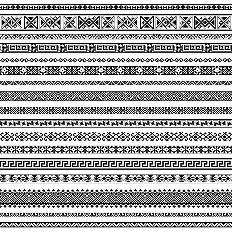 Ancient Greek Border Patterns Stock Vector - Illustration of curves ...