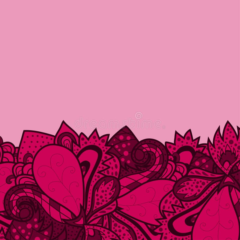 Border with Decorative Elements. Abstract Invitation Card, Template ...