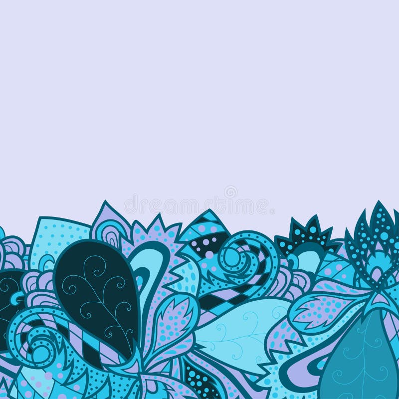 Border with Decorative Elements. Abstract Invitation Card, Template ...