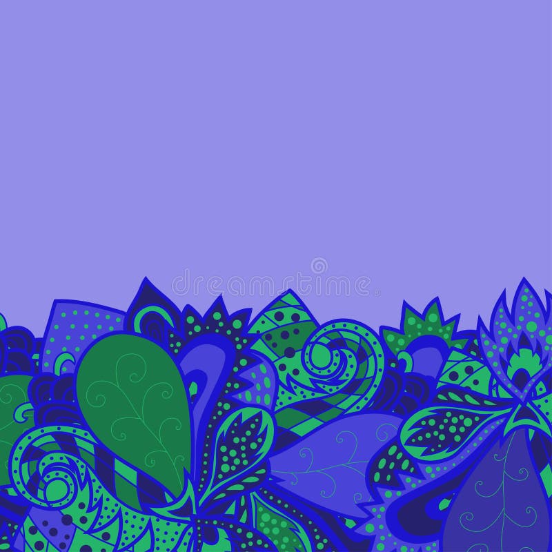 Border with Decorative Elements. Abstract Invitation Card, Template ...