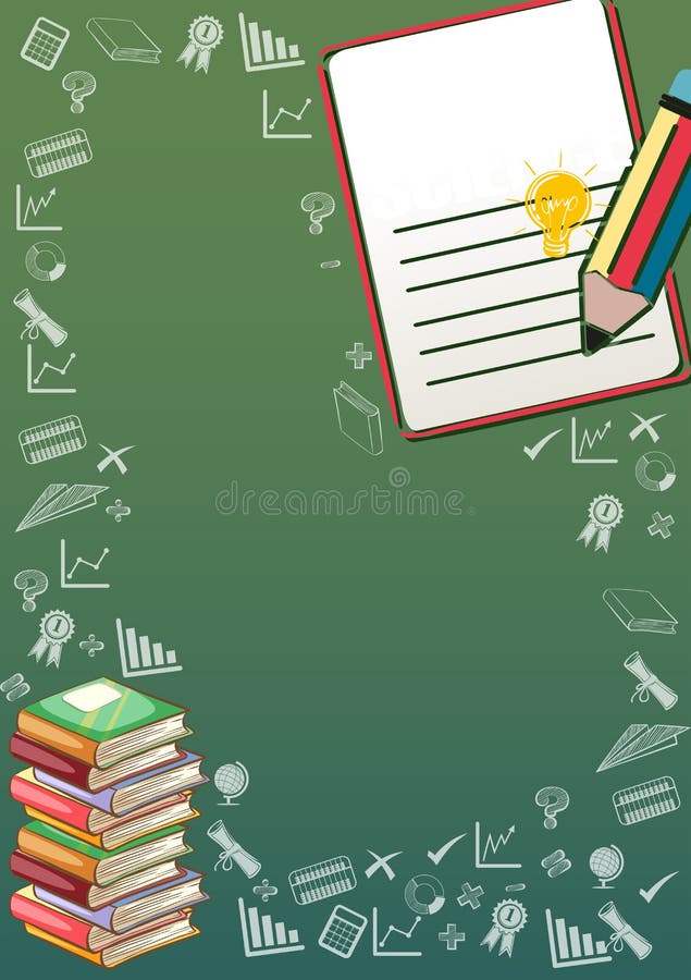School Books Border Stock Illustrations – 629 School Books Border Stock ...
