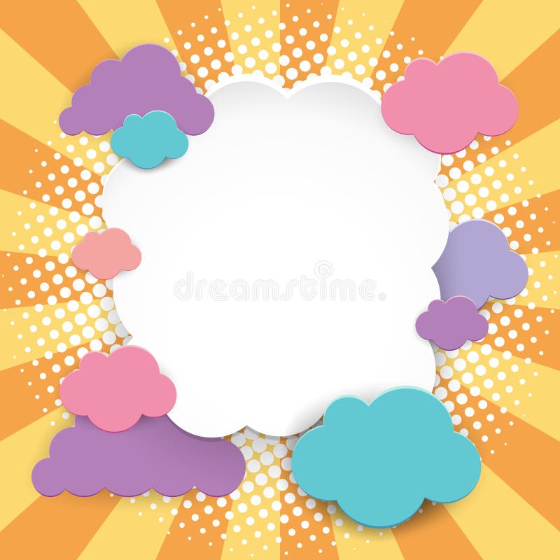 Cloud Wallpaper Border Stock