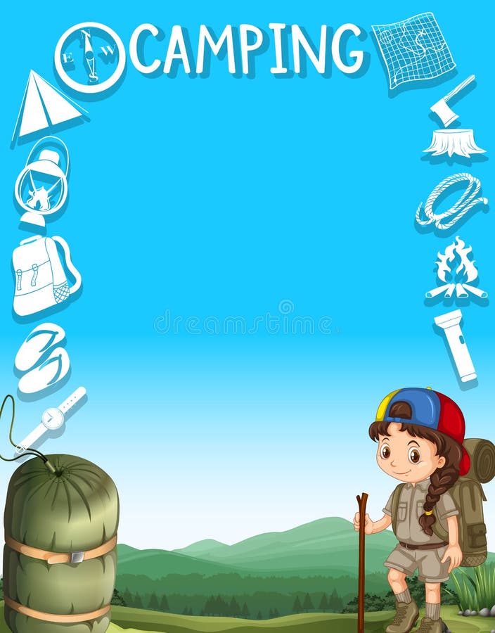 Camping Border Stock Illustrations – 1,304 Camping Border Stock ...
