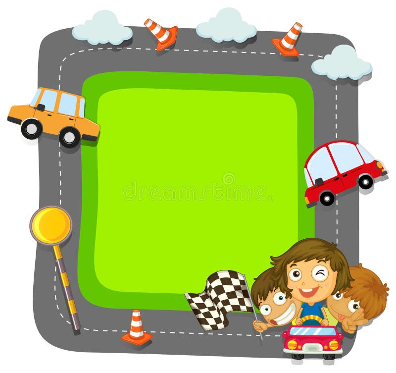 Kids Traffic Rules. Safety Road Movement, Young Pedestrians With Signs ...