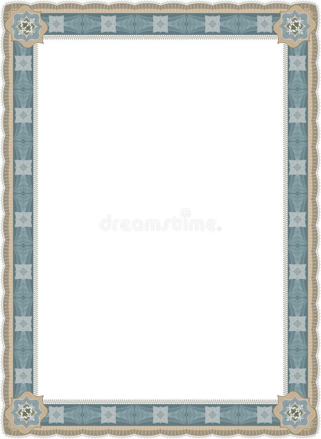 Border Diploma or Certificate. Stock Illustration - Illustration of ...