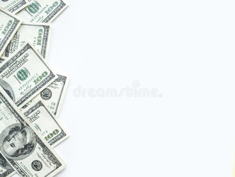 Border of Dollar Banknotes. Stock Image - Image of close, currency ...