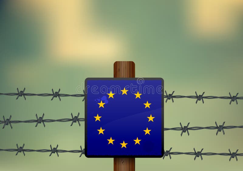 The Border of the European Union Stock Vector - Illustration of ...