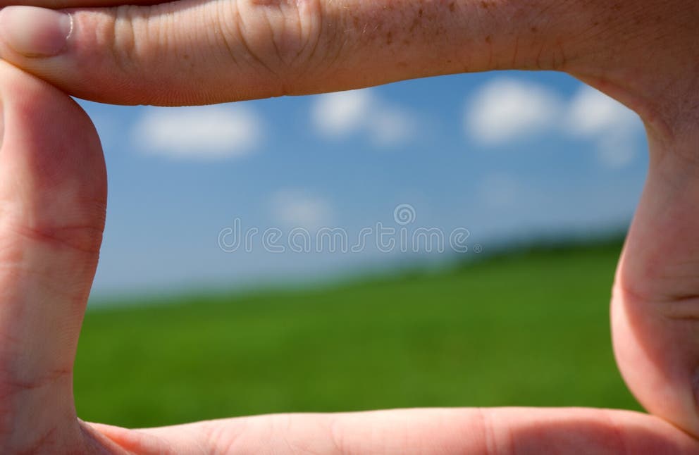Border from fingers stock image. Image of photograph, summer - 6051915