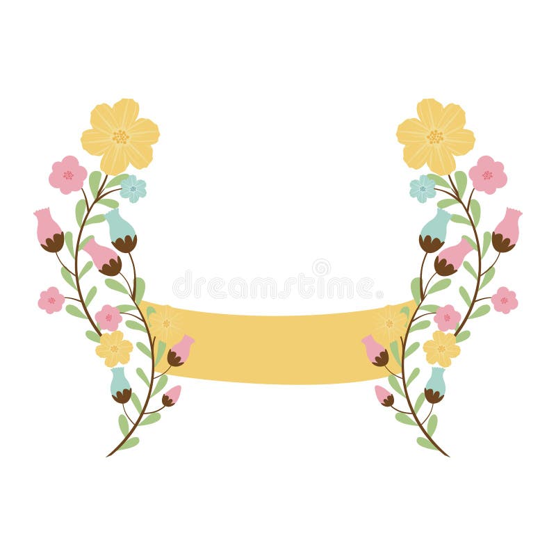 Flowers label template stock vector. Illustration of design - 27111580