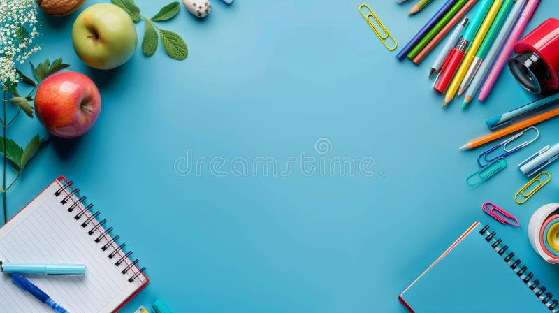 Border Frame Background with Back To School Concept Featuring ...