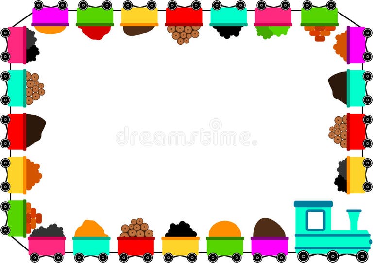 Train Border Toy Frame stock photo. Illustration of classic - 29973390
