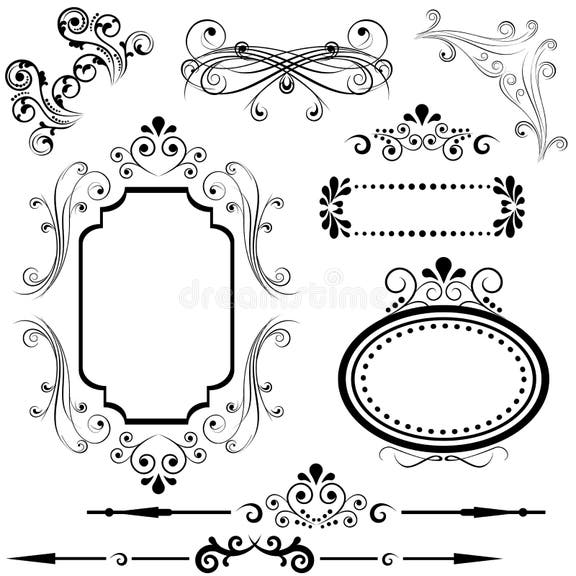 Elegant Ornamental Border Designs Stock Illustrations – 7,432 Elegant ...