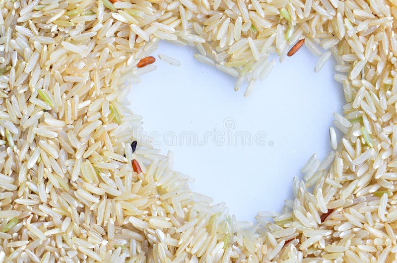 Border frame heart rice stock image. Image of east, grain - 36972191