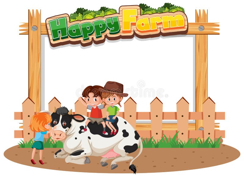 Border Frame Template with Gardening Theme Background Stock Vector ...