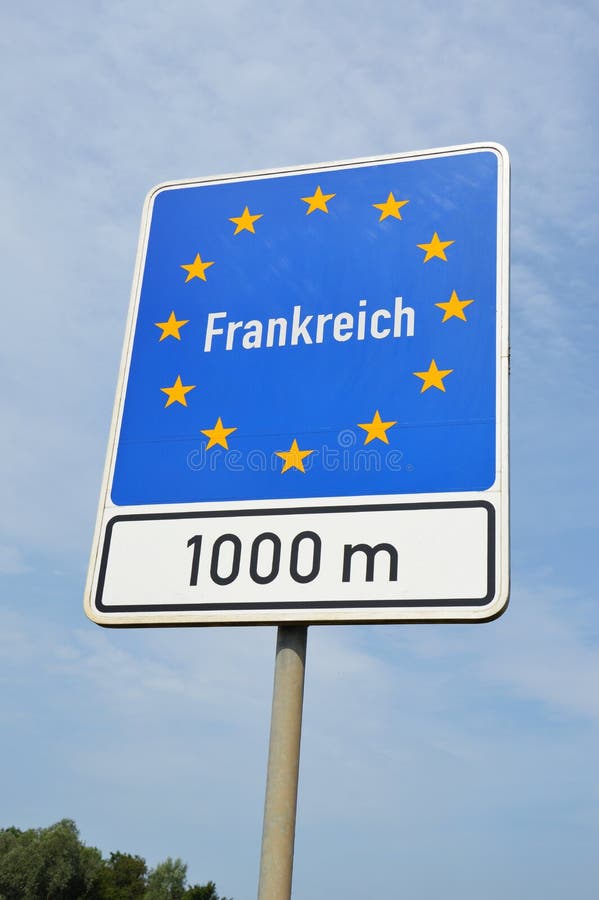 Border of France stock photo. Image of road, outside - 27366978