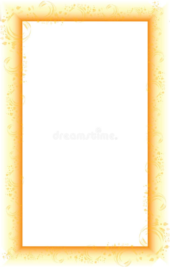 Floral border / frame stock vector. Illustration of abstract - 8018210