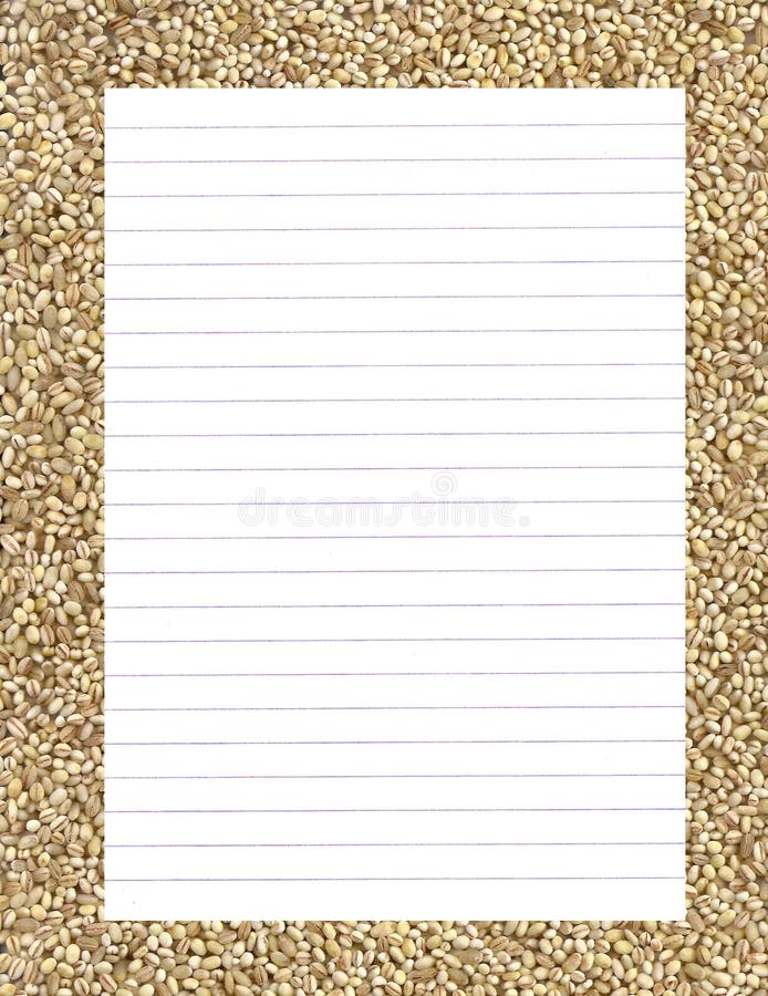 Border from grain. stock illustration. Illustration of blank - 13410357