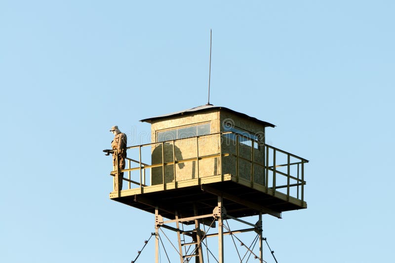 Border Guard watchtower stock photo. Image of steel, guardpost - 28613772