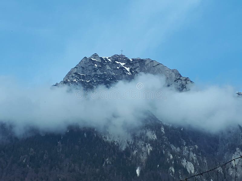 The Border between Heaven and Earth Stock Image - Image of mountain ...