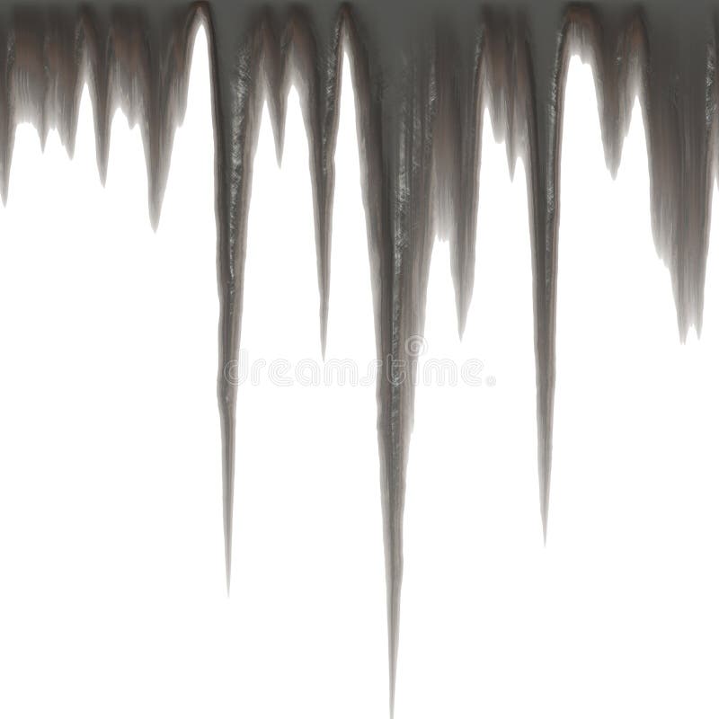 Border with icicle pattern stock illustration. Illustration of freeze ...